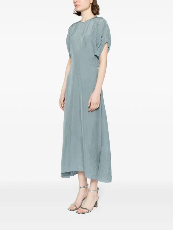 Victoria Beckham Gathered-detail Midi Dress