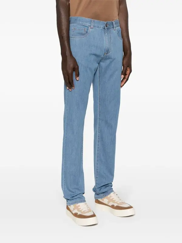 Canali Mid-rise Slim-fit Jeans
