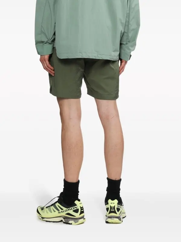 SUNFLOWER Elasticated-waistband Track Shorts - Green