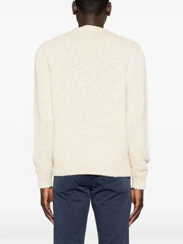 Canali Cotton Jumper - Neutrals