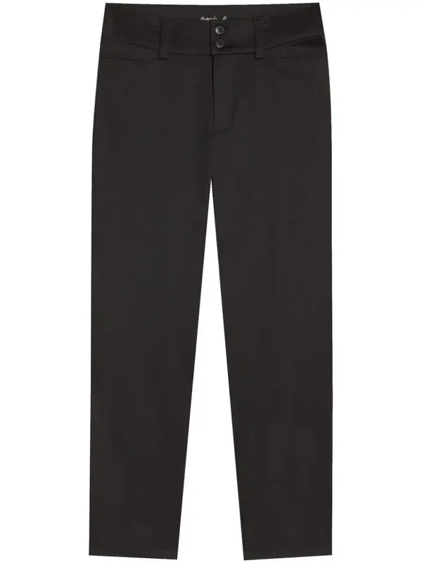AGNES B. Neo Satin Capri Trousers
