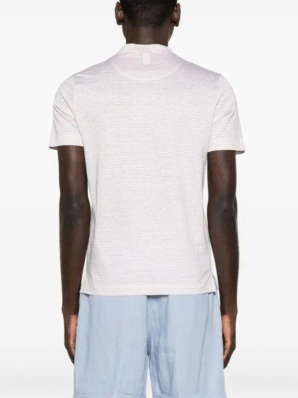 Canali Striped Crew-neck T-shirt