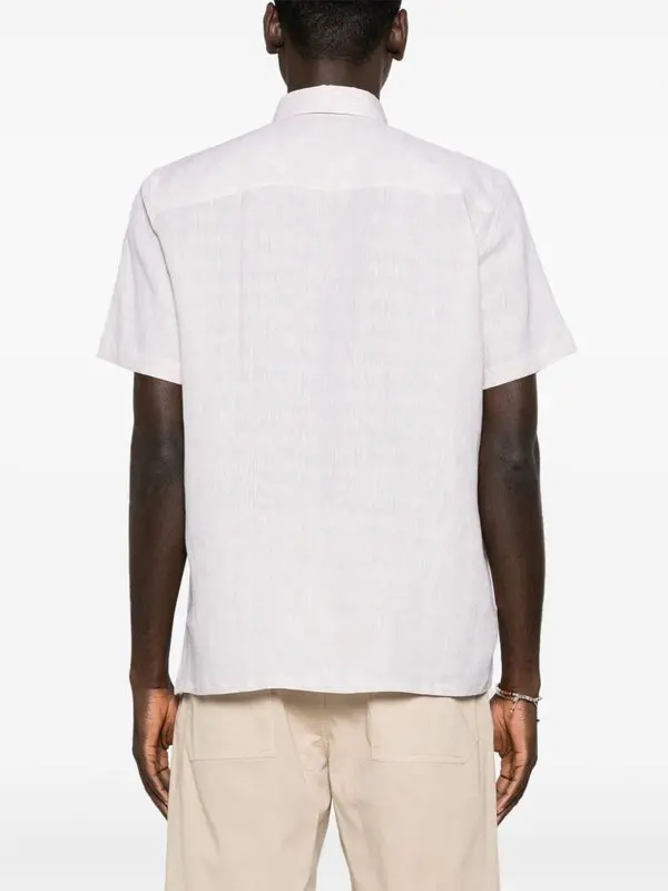 Canali Classic-collar Linen Shirt