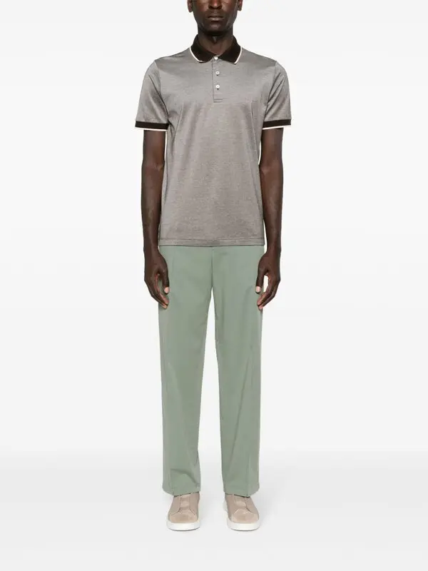 Canali Drawstring-waist Straight-leg Trousers