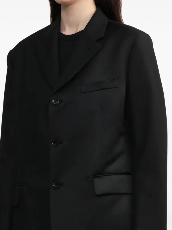 Comme Des Garçons Notched-lapel Single-breasted Blazer