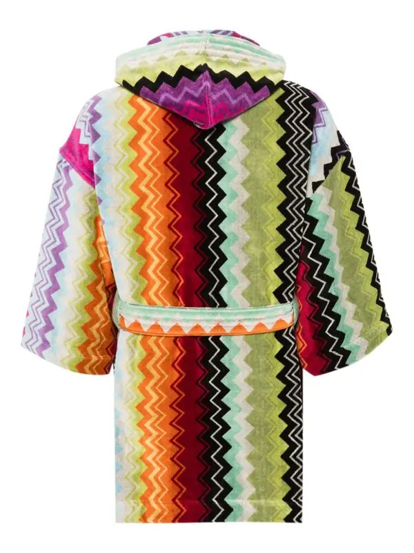Missoni Zigzag Cotton Bath Robe - Orange