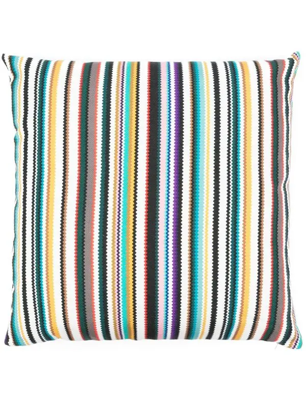 Missoni Shangai Zigzag-pattern Cushion - White