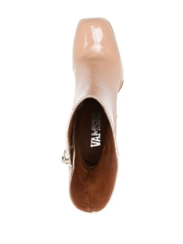 VAMSKO 90mm Doris Patent Leather Boots