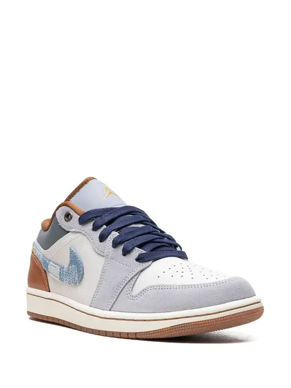 JORDAN Air 1 Repaired Denim Sneakers - White