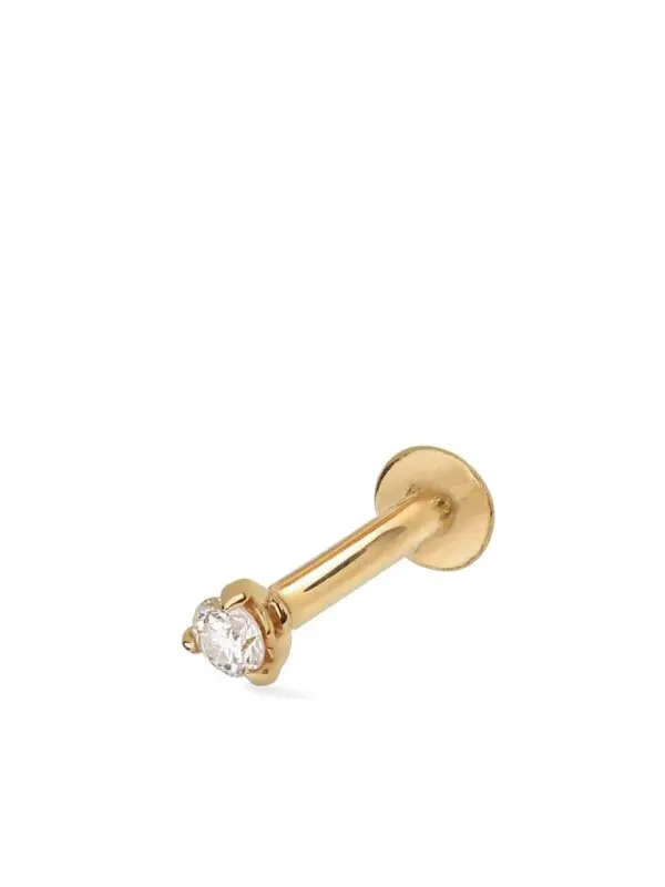 LARK & BERRY 14kt Yellow Modernist Diamond Stud Earring - Gold