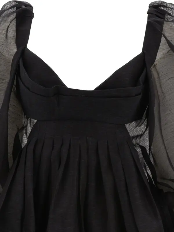 black and brown striped dress BADDIE BLACK BRALETTE  RONI HELOU