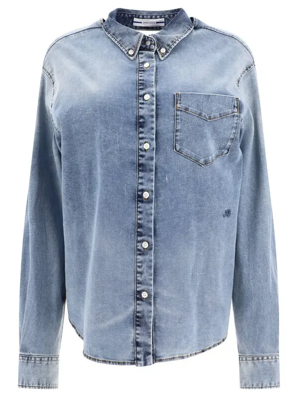 Jacob Cohen Cut-out Shirt - Light Blue