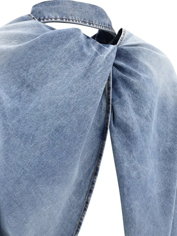 Jacob Cohen Cut-out Shirt - Light Blue