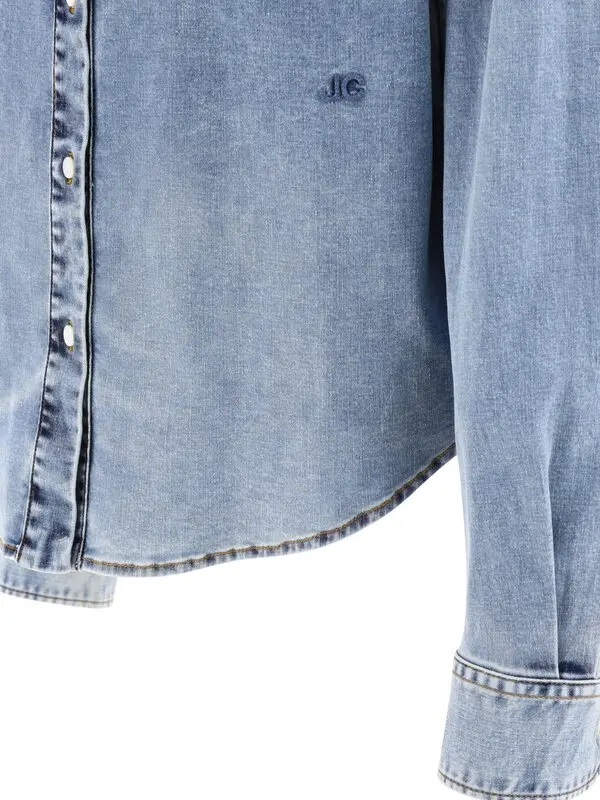 Jacob Cohen Cut-out Shirt - Light Blue