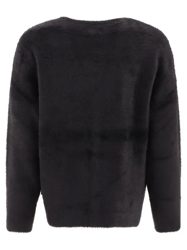 StüSsy Shaggy' Cardigan - Black | Editorialist