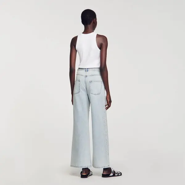 Sandro Rhinestone-embellished Jeans
