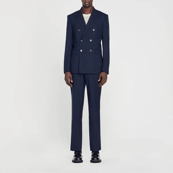 Sandro Double-breasted Suit Jacket