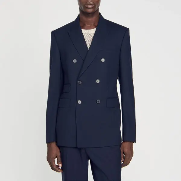 Sandro Double-breasted Suit Jacket