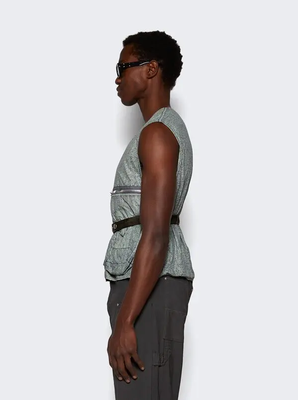 Givenchy Crackle-effect Sleeveless Vest