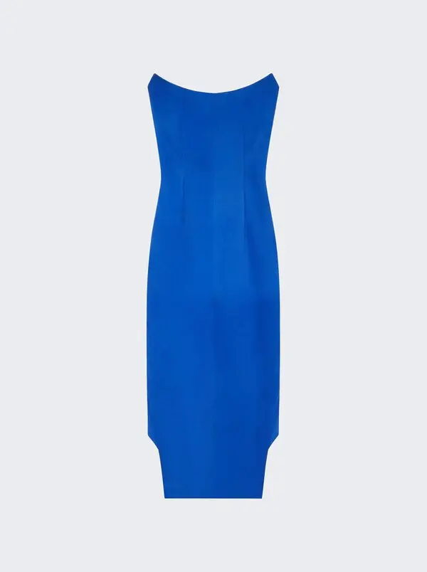 Givenchy Long Bustier Suede Leather Dress - Purple