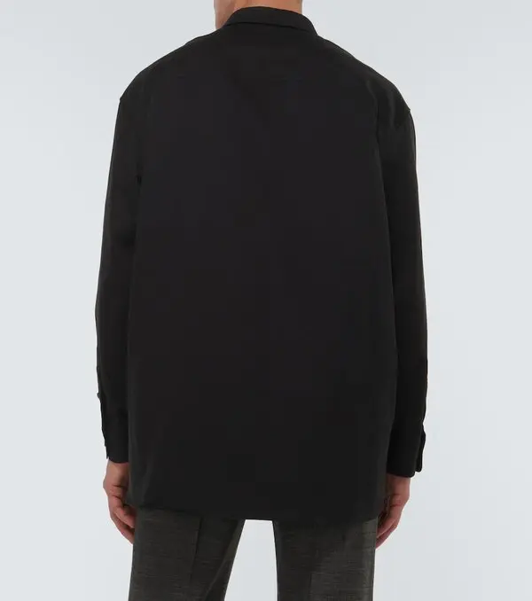 THE ROW Lukre Oversized Cotton-blend Poplin Shirt