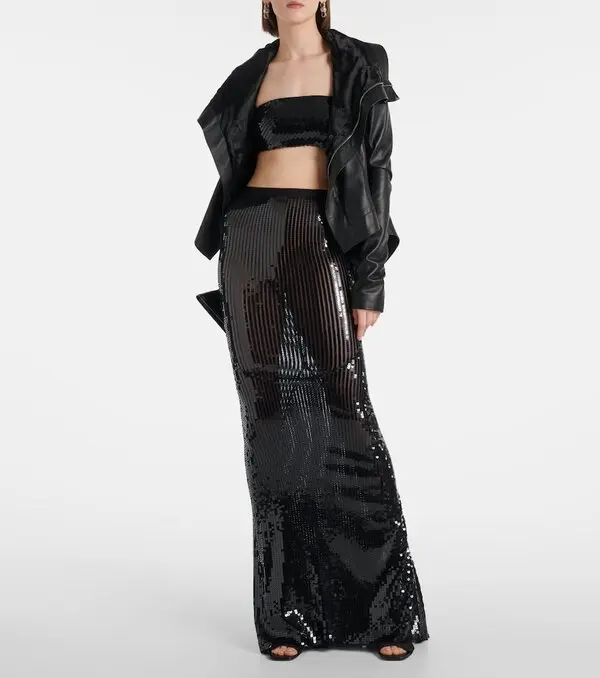 Rick Owens Sequined Bandeau Top