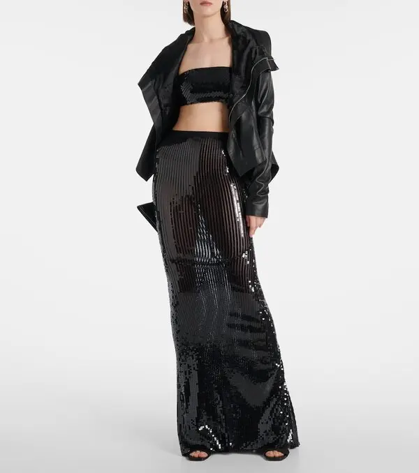 Rick Owens Sequined Bandeau Top