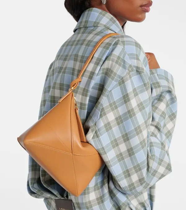 Loewe Puzzle Fold Shoulder Bag - Brown