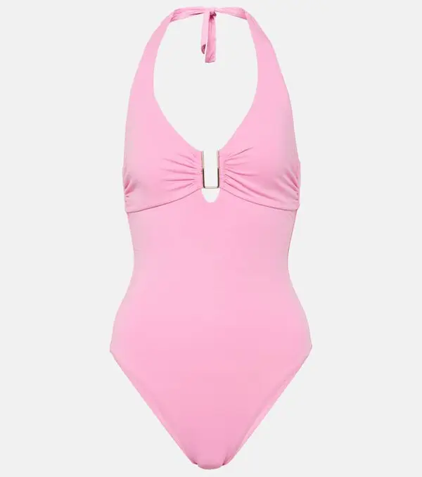 Melissa Odabash Tampa Halterneck Swimsuit - Pink
