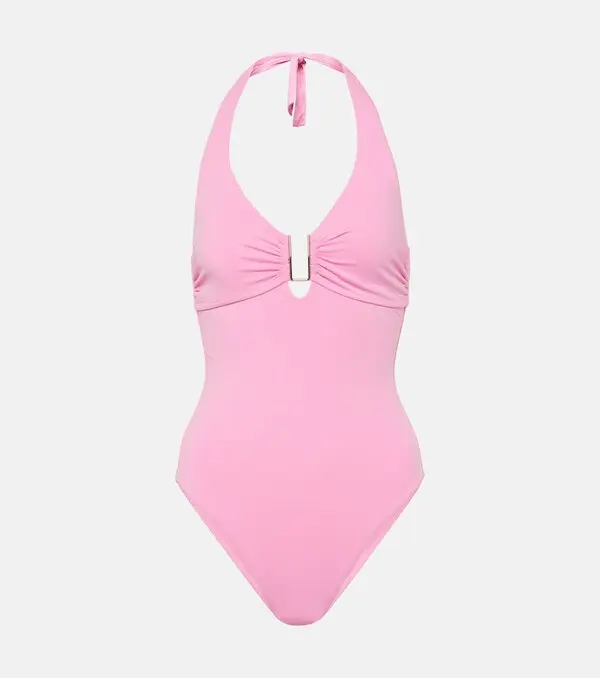 Melissa Odabash Tampa Halterneck One-piece Swimsuit - Pink