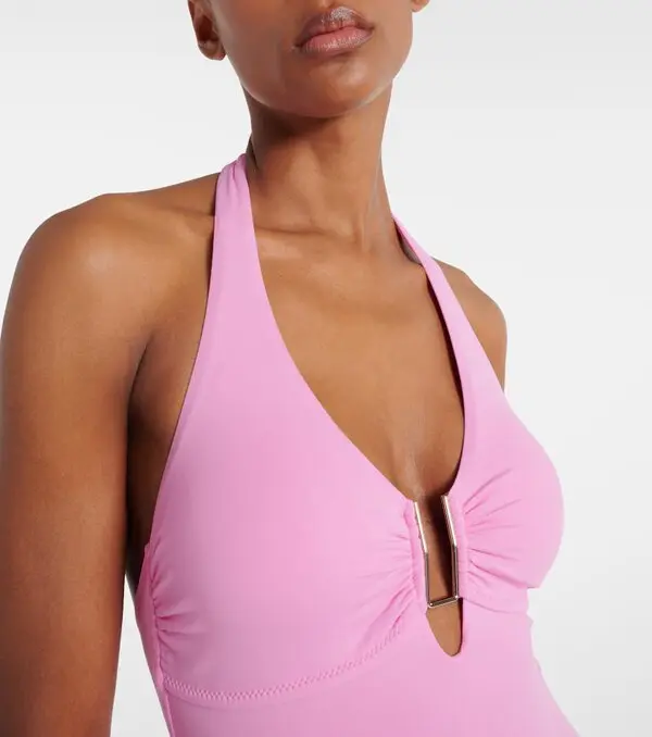 Melissa Odabash Tampa Halterneck Swimsuit - Pink