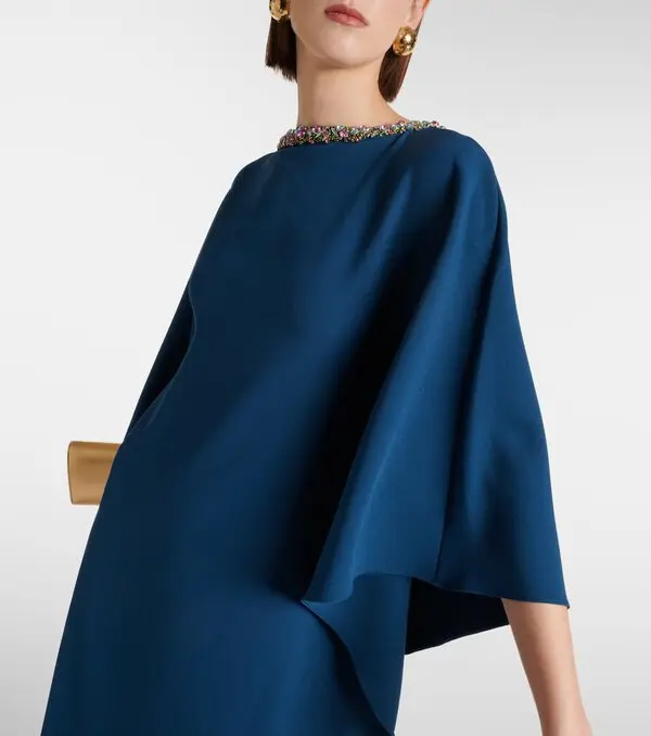 Safiyaa Amarella Embellished Gown - Blue