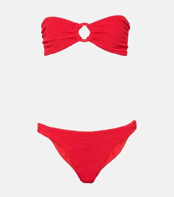 Hunza G Gloria Ring-detail Bikini - Red