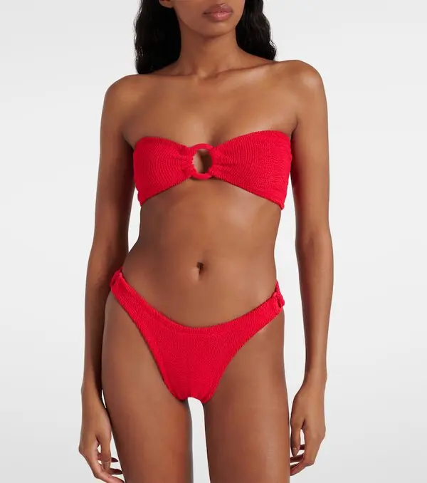 Hunza G Gloria Ring-detail Bikini - Red