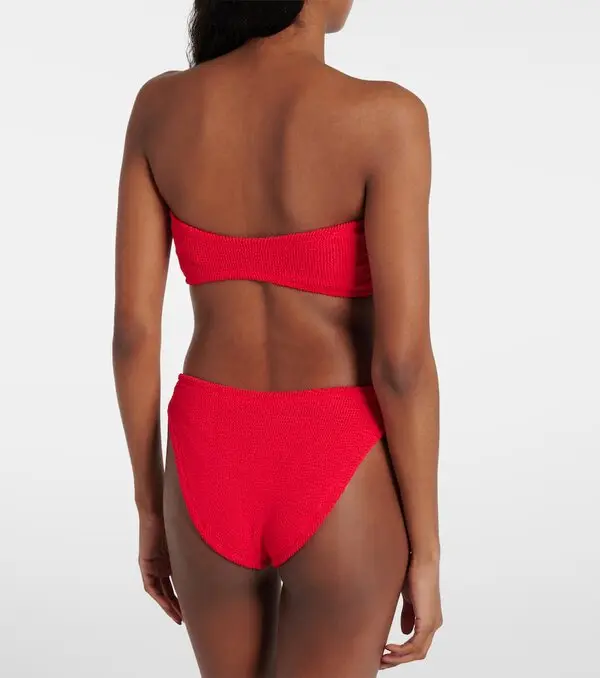 Hunza G Gloria Ring-detail Bikini - Red