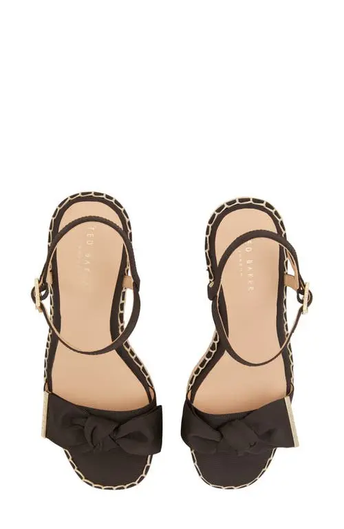 Ted Baker London Gia Espadrille Platform Sandals - Black