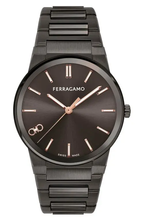 FERRAGAMO Infinity Bracelet Watch - Ip Gunmetal