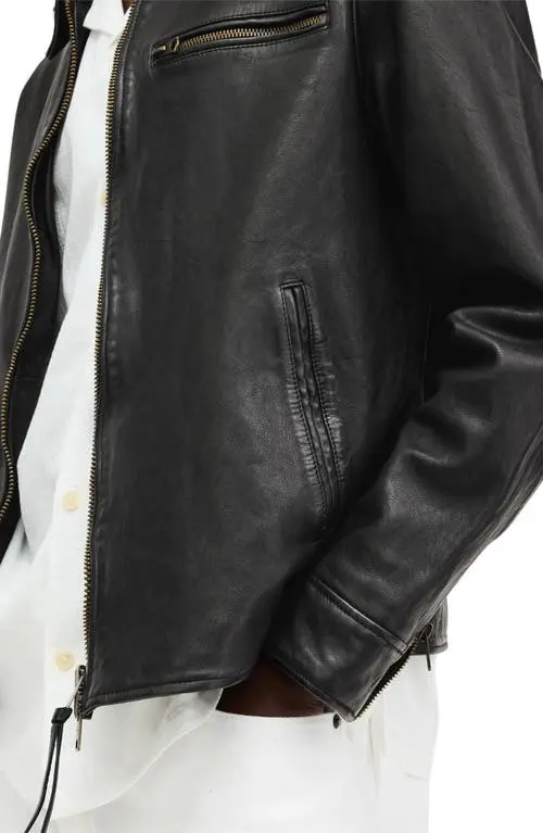 ALLSAINTS Miller Lambskin Leather Biker Jacket