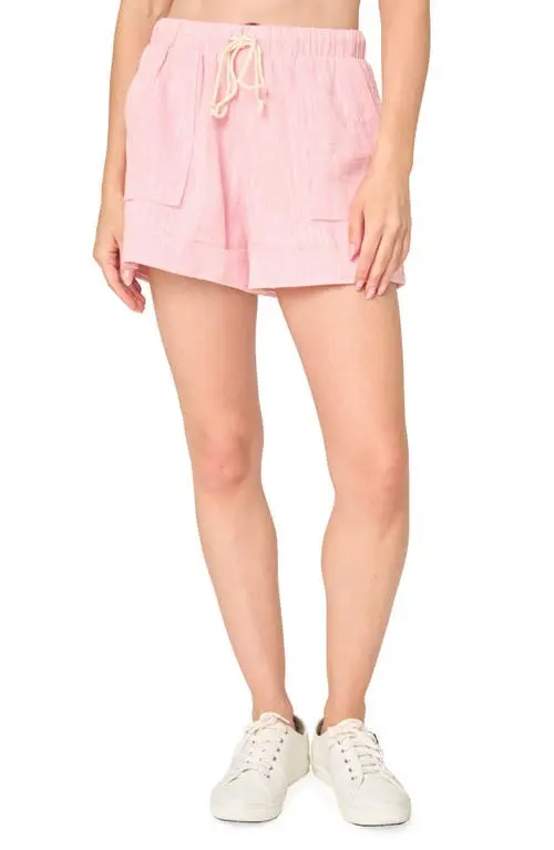 GIBSONLOOK Gauze Drawstring Shorts