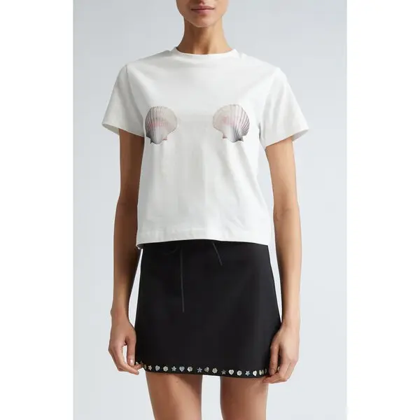 Sandy Liang Tellin Shell Graphic T-shirt