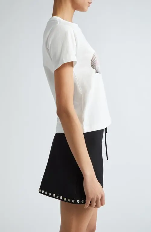 Sandy Liang Tellin Shell Graphic T-shirt
