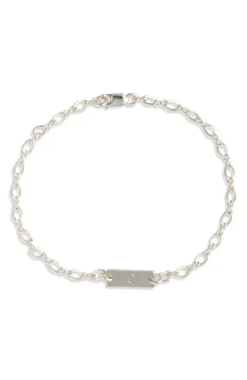 NASHELLE Hadley Initial Bar Bracelet - Sterling Silver - C