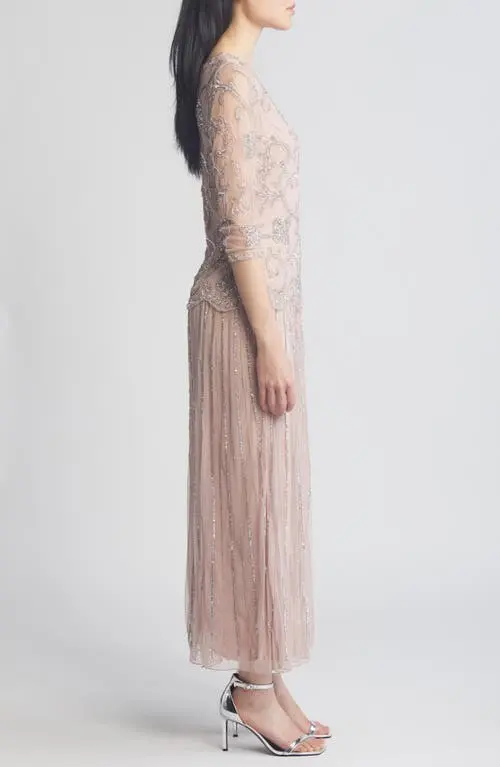 Pisarro Nights Beaded Chiffon Gown