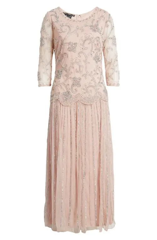 Pisarro Nights Beaded Chiffon Gown