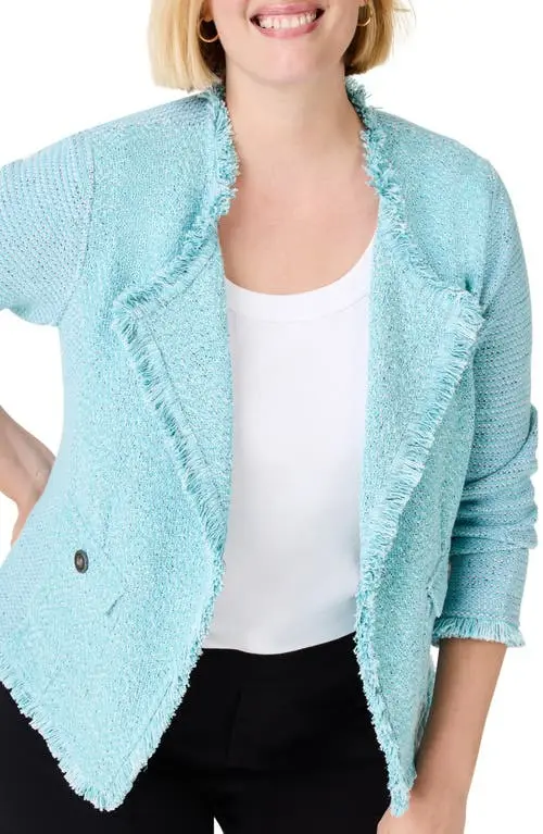 NIC+ZOE Fringe Pocket Knit Jacket