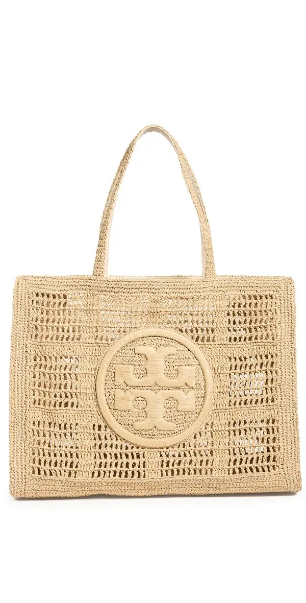 Tory Burch Ella Hand-crocheted Large Tote - Natural