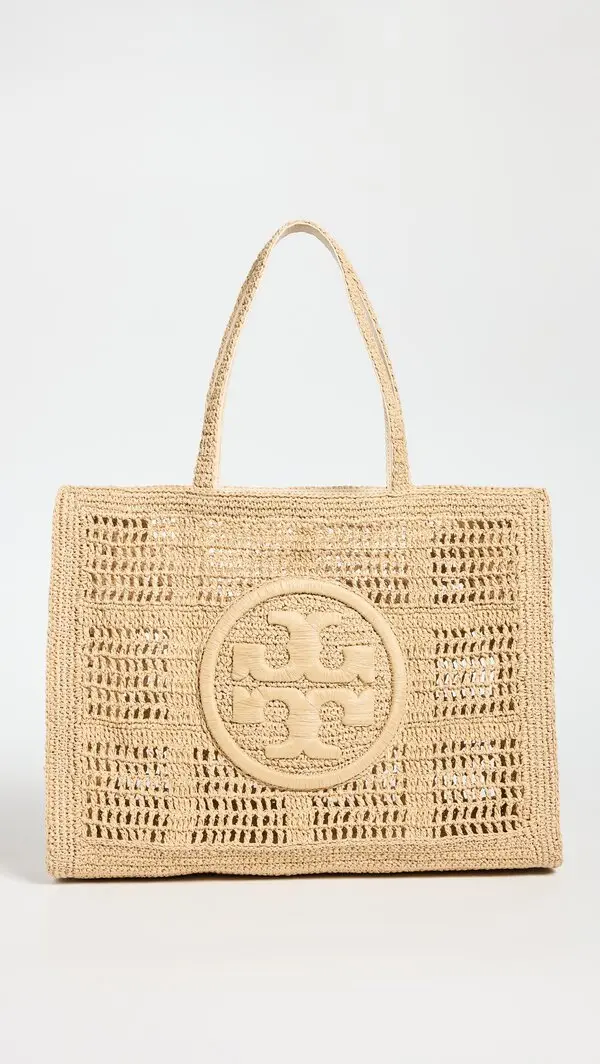 Tory Burch Ella Hand-crocheted Large Tote - Natural
