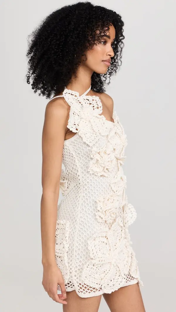 cult gaia kendria crochet dress Cult Gaia Kendria Crochet Dress in Off White