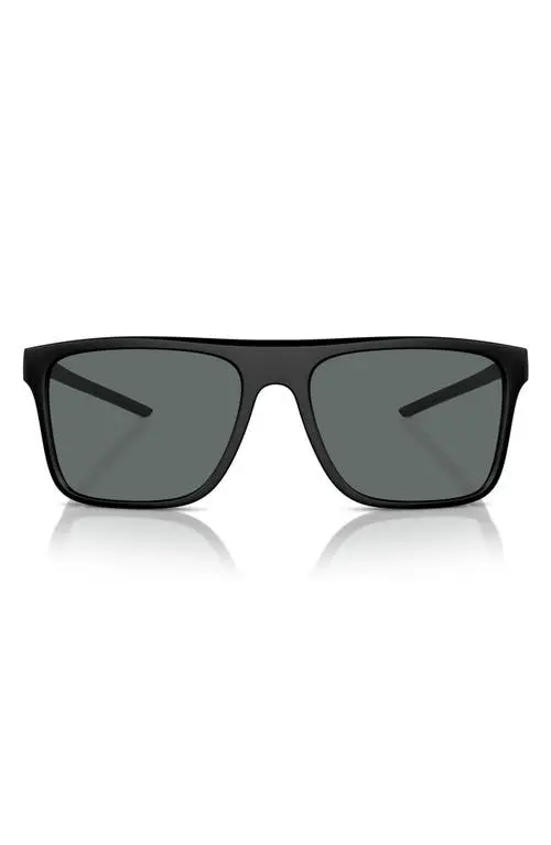 SCUDERIA FERRARI 58mm Flat Top Sunglasses - Matte Black