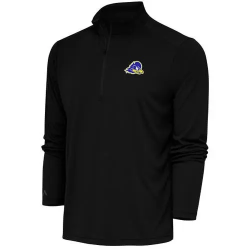 ANTIGUA Delaware Fightin' Blue Hens Tribute Quarter-zip Top - Black